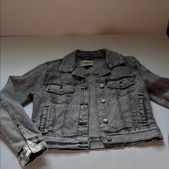 Ashley Vintage Charm | Jackets & Coats | Classic Gray Denim Jacket For ...
